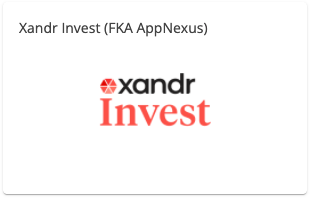 Distribute Data to Xandr Invest