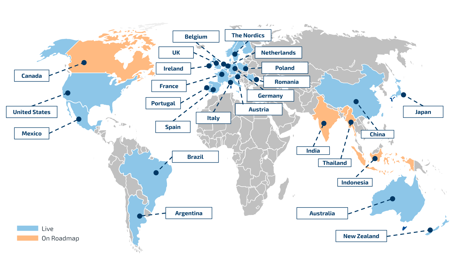The Countries LiveRamp Operates In