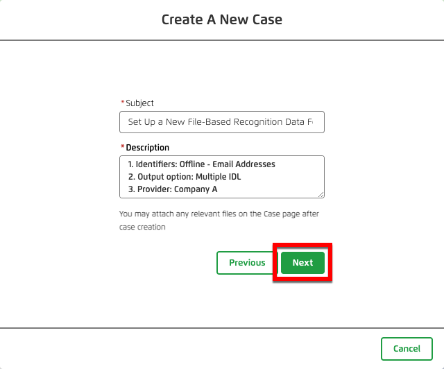 File-Based Recognition Workflow